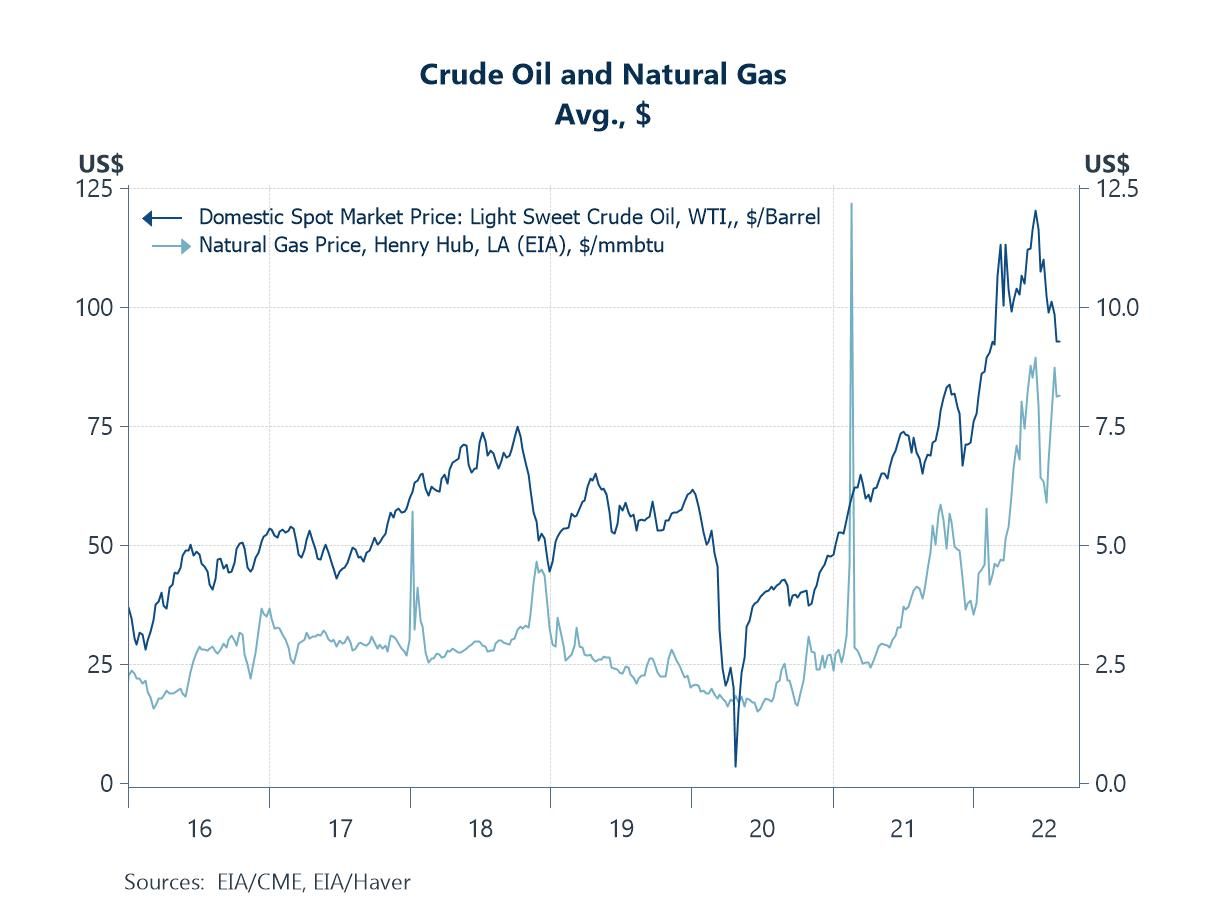 U.S. Gasoline Prices Decline While the Cost of Crude Oil Rises - Haver ...